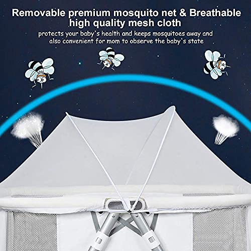 Mosquito Netting for Stroller, Encrypted Stroller Mosquito Net Full Cover, Stretchable Netting Breathable Folding Dual-Use Zipper Mesh Mosquito Net for Baby Car seat Cover (Black), XLXQ012
