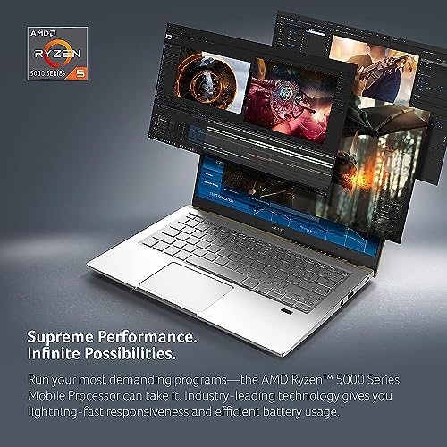 Acer Swift X Creator Laptop | 14" FHD 100% sRGB | AMD Ryzen 5 5600U | NVIDIA GeForce RTX 3050 | LPDDR4X | Wi-Fi 6 | Backlit Keyboard | Windows 11 Home | w/Mousepad (8GB LPDDR4X RAM | 1TB PCIe SSD)