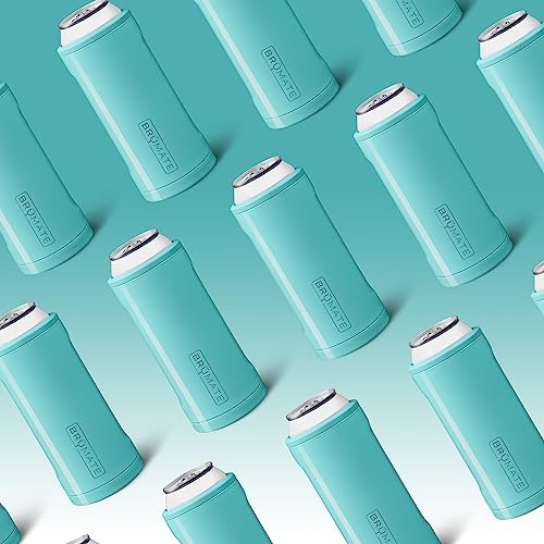 BrüMate Hopsulator Juggernaut Can Cooler Insulated for 24oz / 25oz Cans | Can Coozie Insulated Stainless Steel Drink Holder for Beer, Tea, and Energy Drinks (Aqua)
