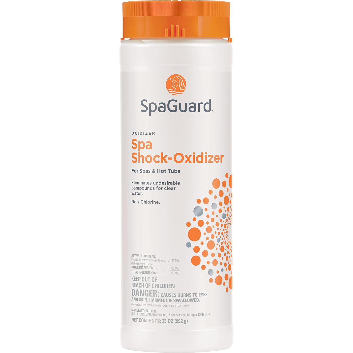 4 Month Hot Tub Chemical Kit - SpaGuard Bromine Granules, Spa Shock-Oxidizer, Stain and Scale Control, & 5-Way Test Strips