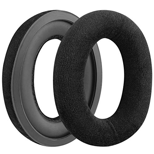Geekria Comfort Velour Replacement Ear Pads for Sennheiser Game ONE, PC360, PC363D, PC373D Headphones Ear Cushions, Headset Earpads, Ear Cups Repair Parts (Black)