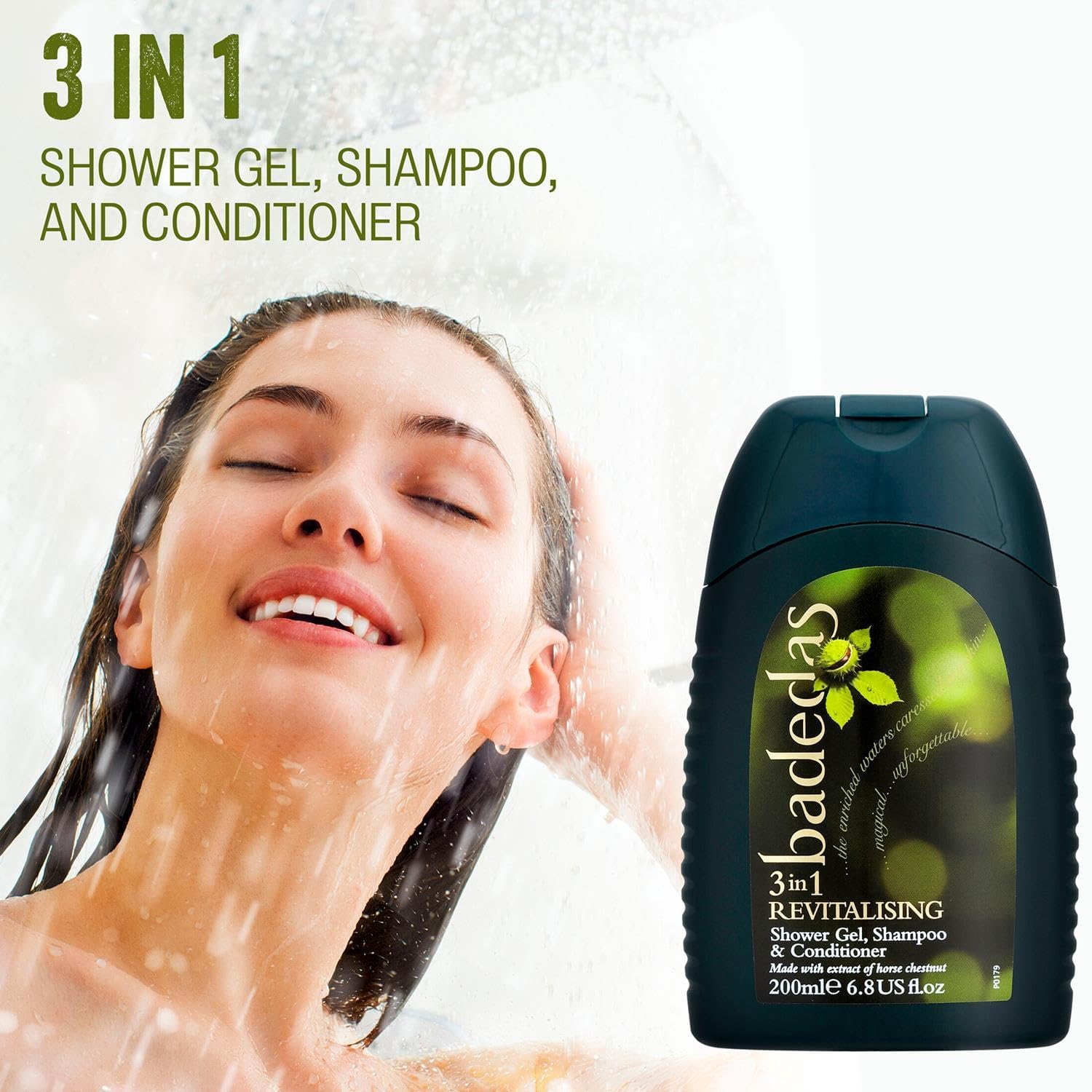 Badedas Revitalising Shower Gel, Shampoo & Conditioner 200ml (PACK OF 2)
