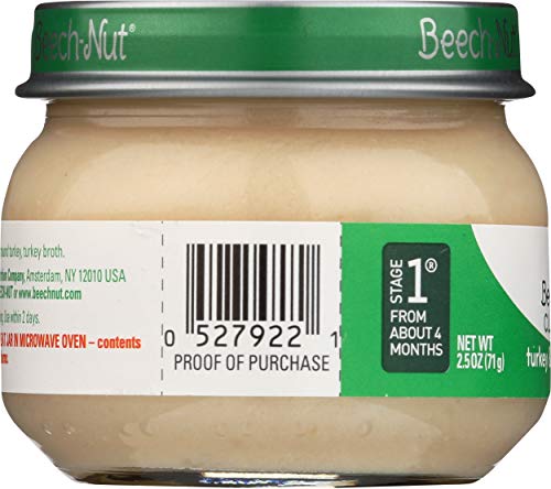 Beech-Nut Classics Stage 1 Baby Food, Turkey/Broth, 2.5 oz