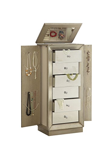 ACME Furniture Talor Jewelry Armoire, Antique Gold