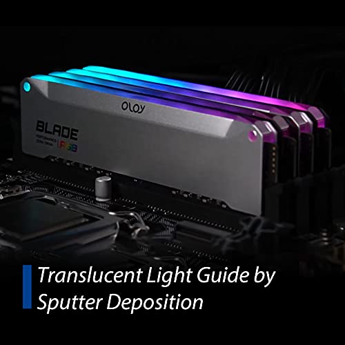 OLOy DDR4 RAM 16GB (2x8GB) Blade Aura Sync RGB 3200 MHz CL16 1.35V 288-Pin Desktop Gaming UDIMM (MD4U0832162BRKDE)