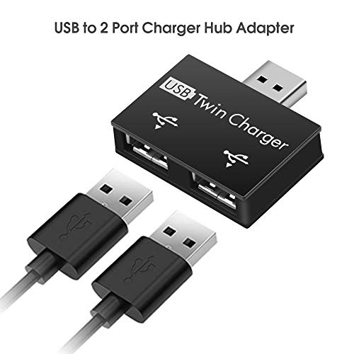MNTT USB Splitter Charger White for Phone Tablet Computer Black Adapter Hubs(White)