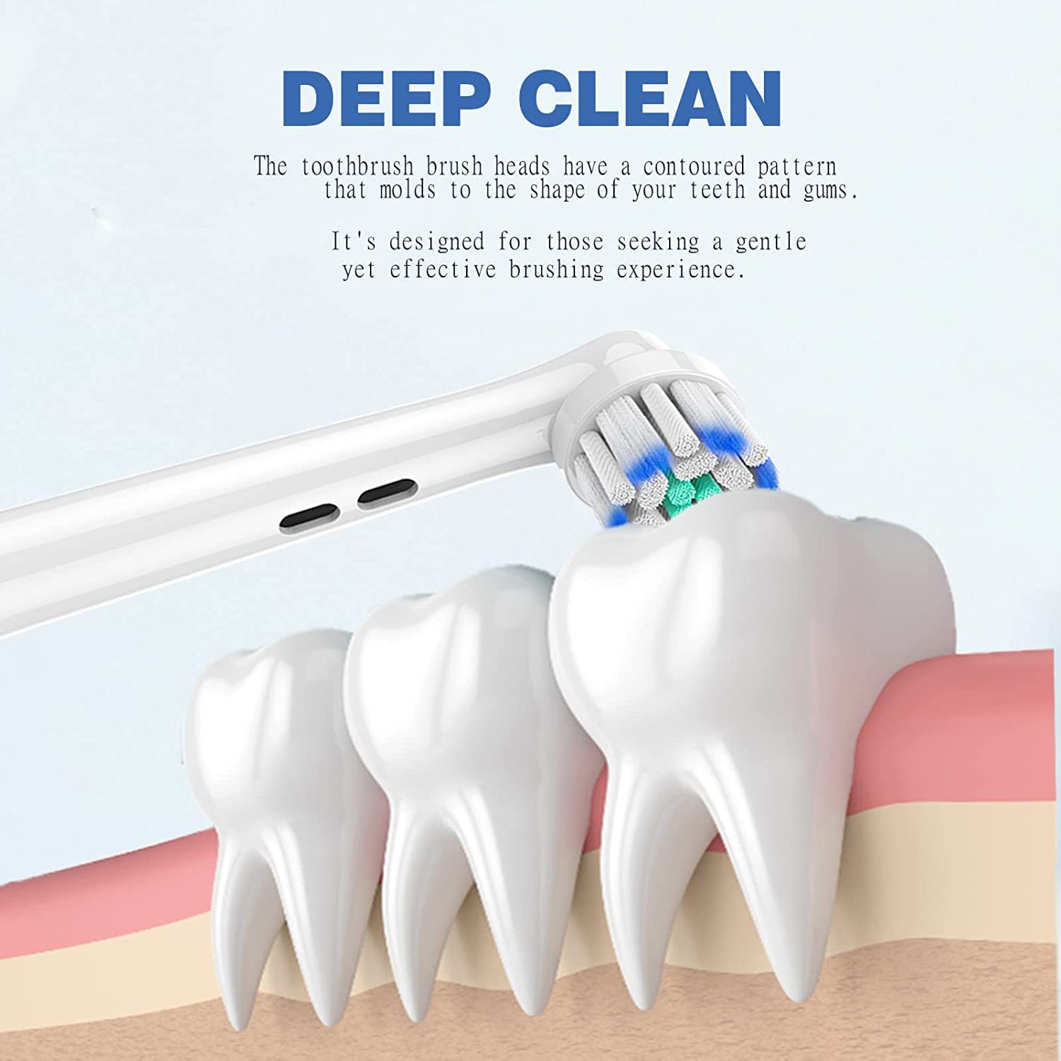 Replacement Brush Heads Compatible with Oral B,8 Pack Electric Toothbrush Heads Cross Action for Oral-b 7000/Pro 1000/9600/500/3000/8000 and More