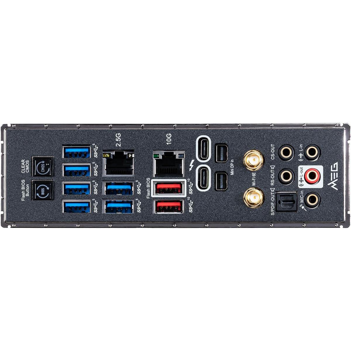 MSI MEG Z590 GODLIKE Gaming Motherboard (E-ATX, 11th/10th Gen Intel Core, LGA 1200 Socket, DDR4, PCIe 4, SLI/CFX, M.2 Slots, Thunderbolt, Wi-Fi 6E, Mystic Light RGB)