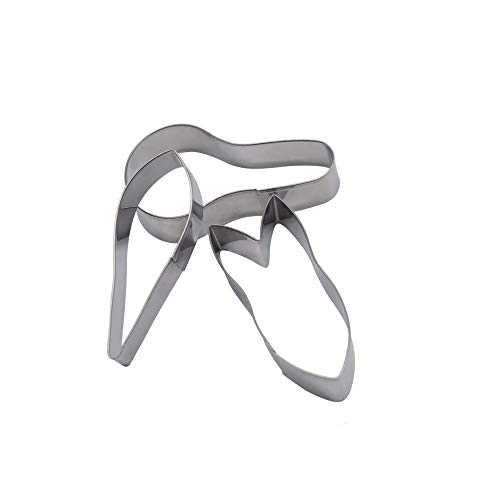 AK ART KITCHENWARE Gum Paste Flower Making Tools Flower-de-luce Petal Veiner Stainless Steel Petal Leaf Cutters Gum Paste Flower Molds Veining Mold for Wedding Cake Decorating Supplies