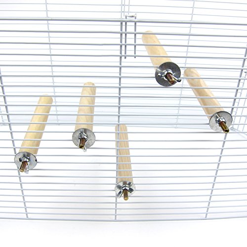 Alfie Pet - Joseph Natural Wood Perch 5-Piece Set for Birds - Size: Medium