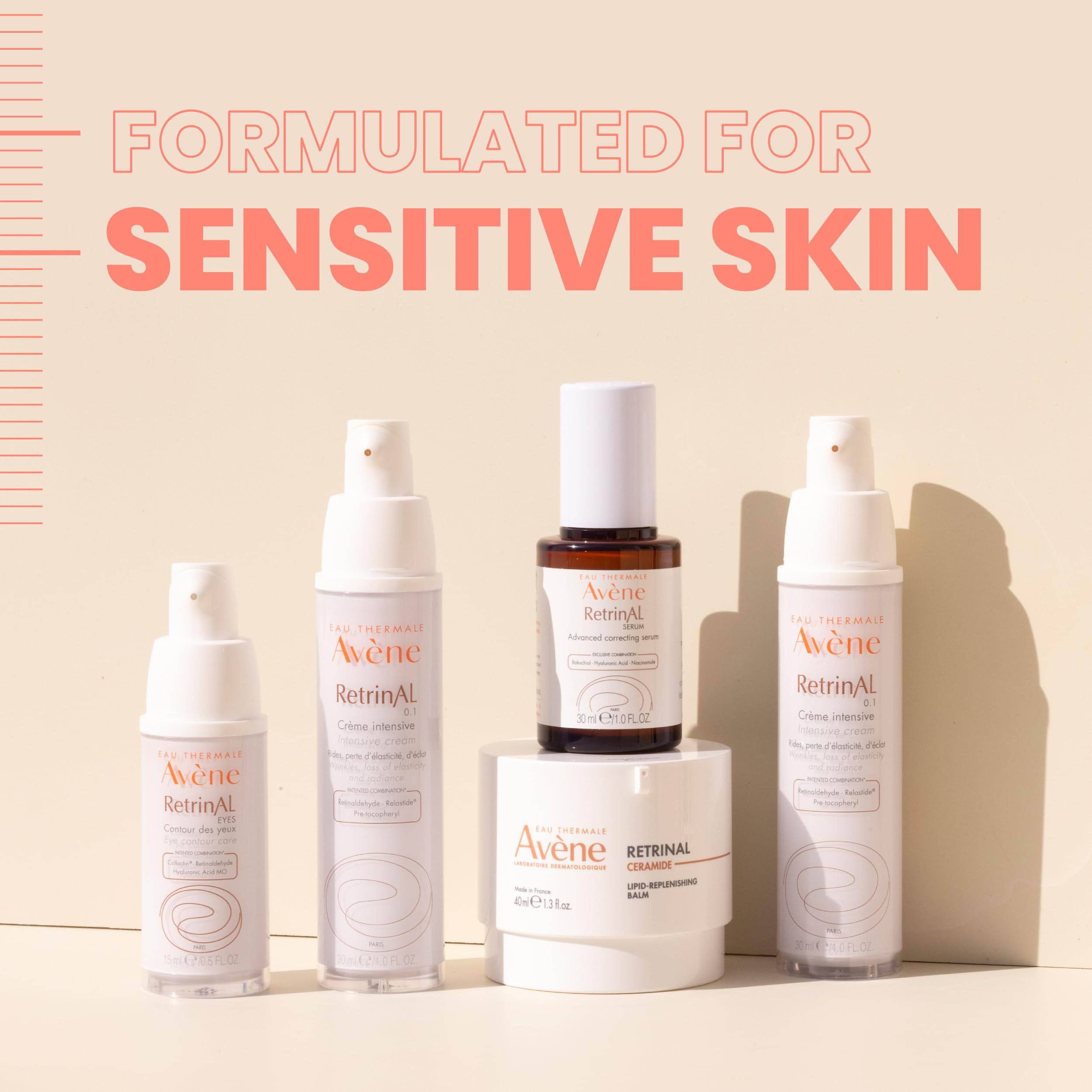 Avene RetrinAL EYES, Retinaldehyde & Hyaluronic Acid MO, Reduce the Appearance of Fine Lines, Puffiness, Dark Circles, 0.5 Oz