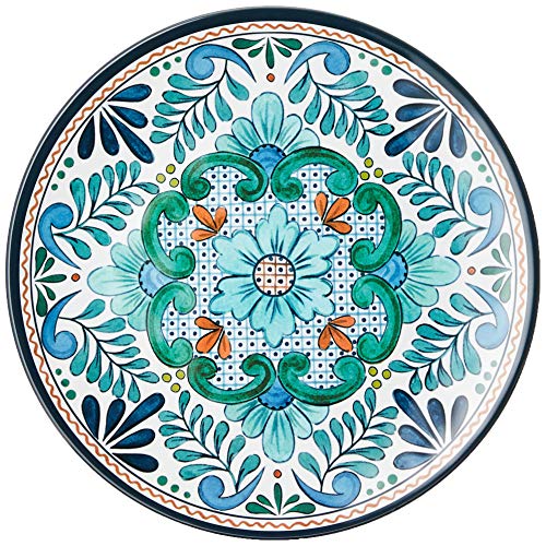 Certified International Talavera Melamine 12 pc Dinnerware Set, Service for 4, Multicolored