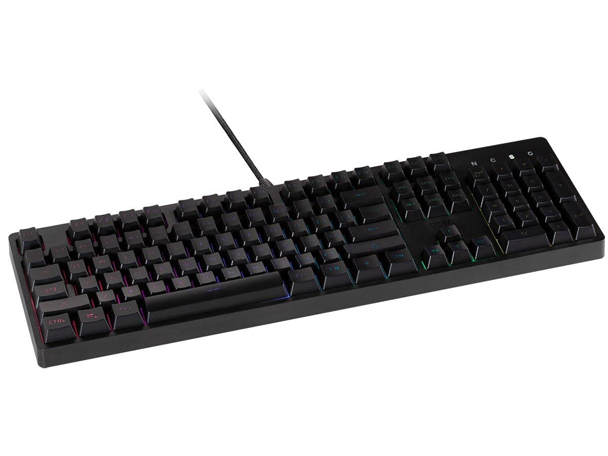 Monoprice Collider Gaming Keyboard - Membrane, RGB Lighting, 19-Key Rollover, Spill Resistant, for Computer PC Gamer - Dark Matter