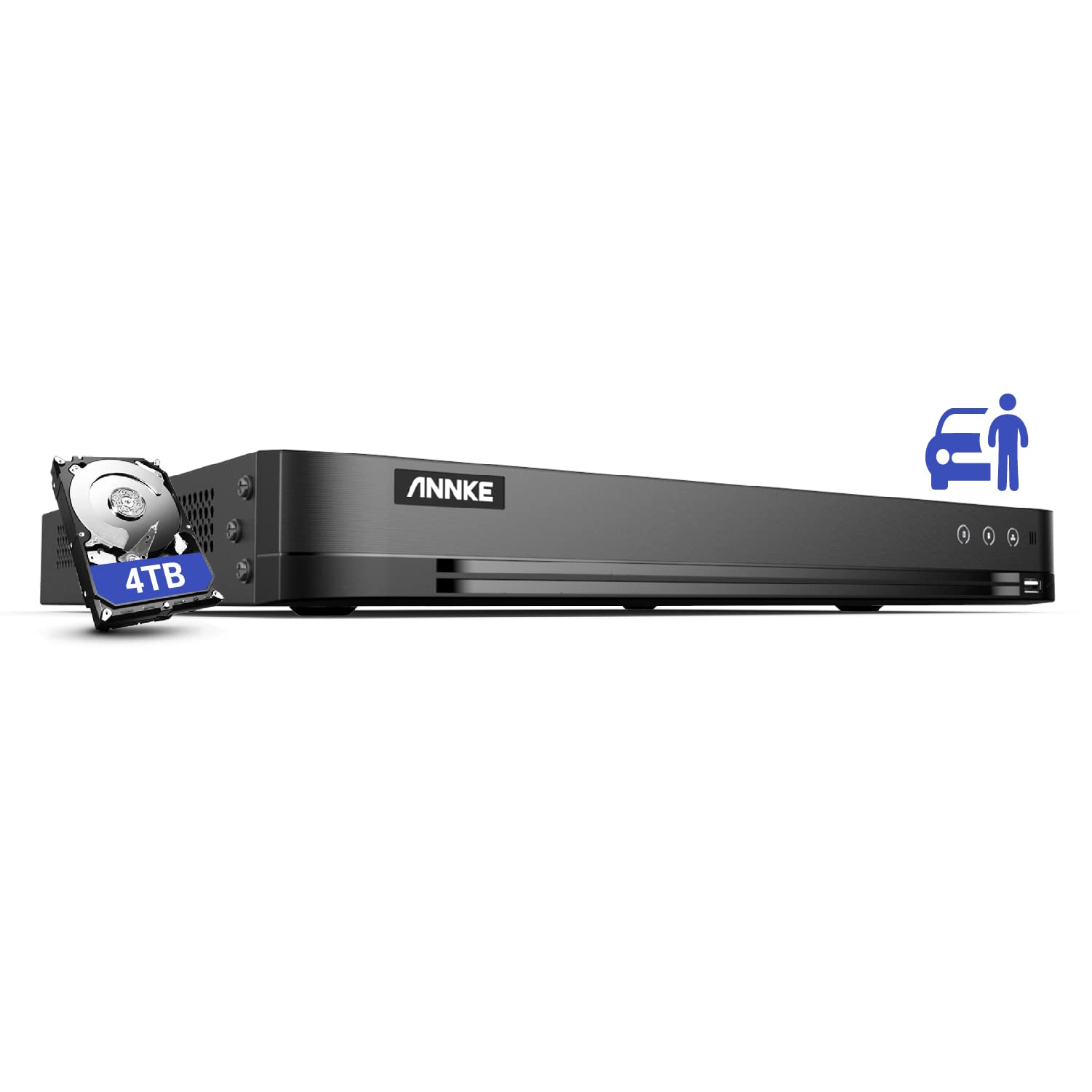 ANNKE 32-Channel H.265+ Security AI DVR NVR Recorder, 5-in-1 4MP Surveillance CCTV DVR with HDMI Output, Human/Vehicle Detection, P2P Technology, Easy Remote Access, 4 TB Hard Drive Included