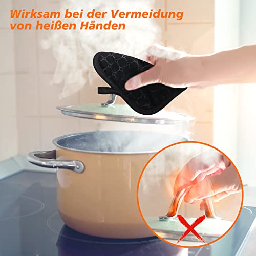 4 Pack Hot Pads for Kitchen Pot Holders for Kitchen Heat Resistant Oven Mitts and Pot Holders Sets Oven Terry Cloth Hot Pads Pot Holders for Cooking Baking