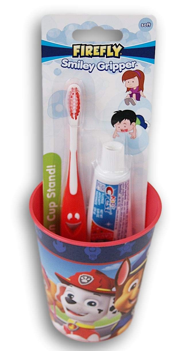 Care & Cleaning Pup Patrol Tooth Brushing Kit - Toothbrush, Toothpaste, and Rinsing Cup