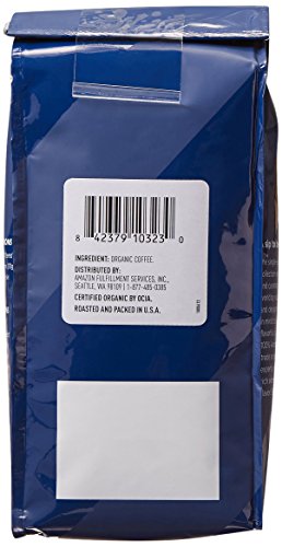 AmazonFresh Organic Fair Trade Sumatra Whole Bean Coffee, Dark Roast, 12 Ounce