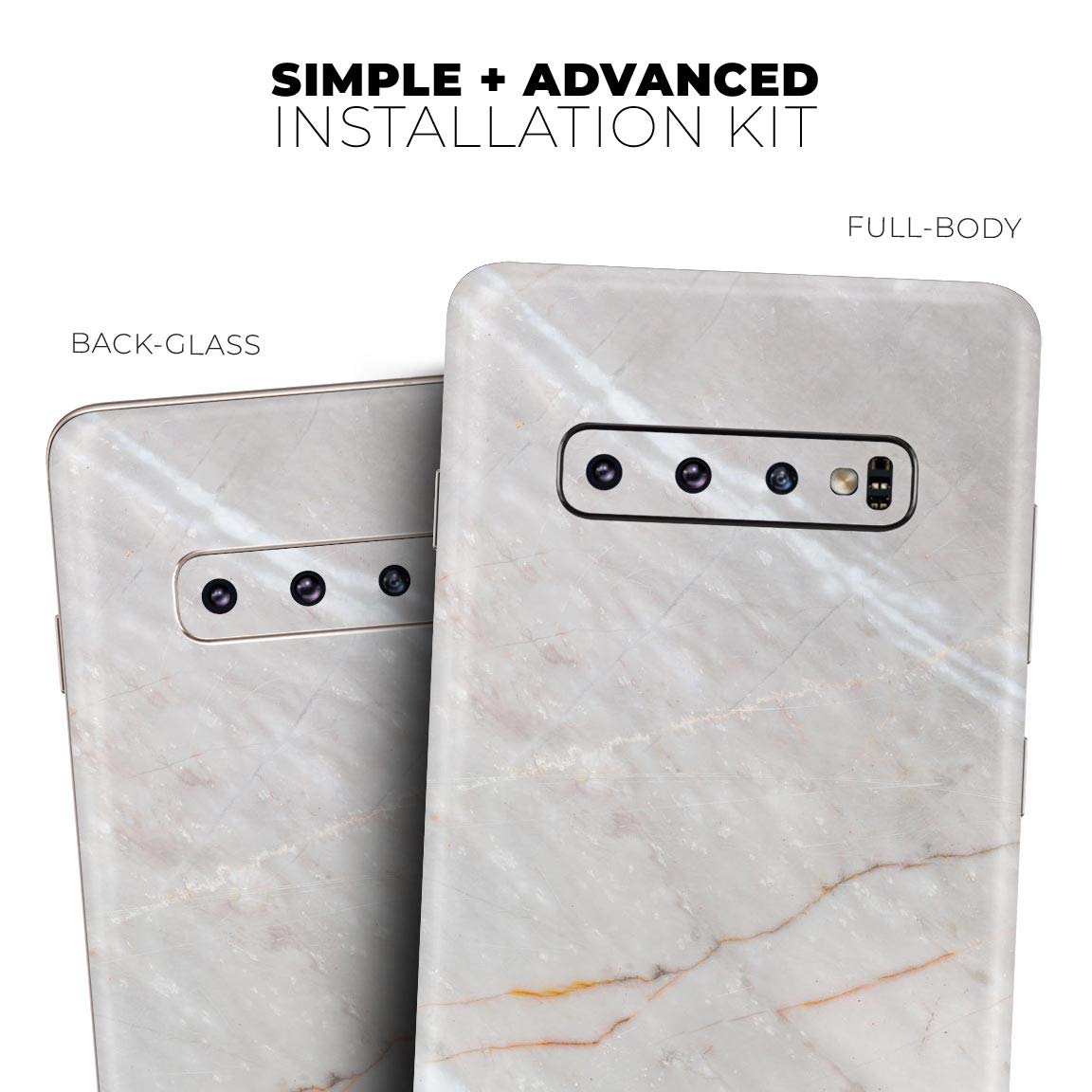 DesignSkinz Slate Marble Surface V8 Protective Vinyl Decal Wrap Skin Cover Compatible with The Samsung Galaxy S20 (Screen Trim & Back Glass Skin)
