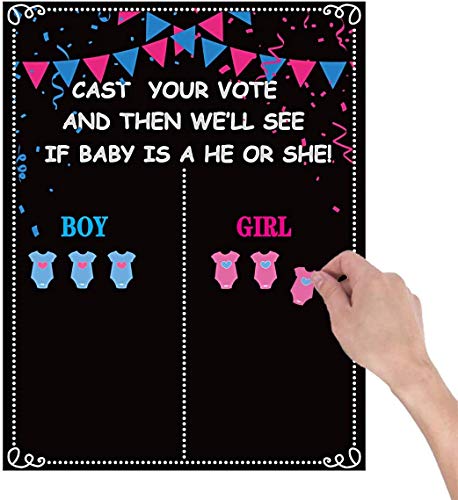Gender Reveal Ideas Gender Reveal Decorations - 54 Voting Gender Reveal Games Boy or Girl Party Supplies for Gender Reveal Use