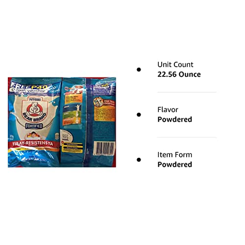 2 x 300 grams Bear Brand Fortified Powdered Milk Drink w/Iron, Zinc & Vitamin C (2 x 300 grams)