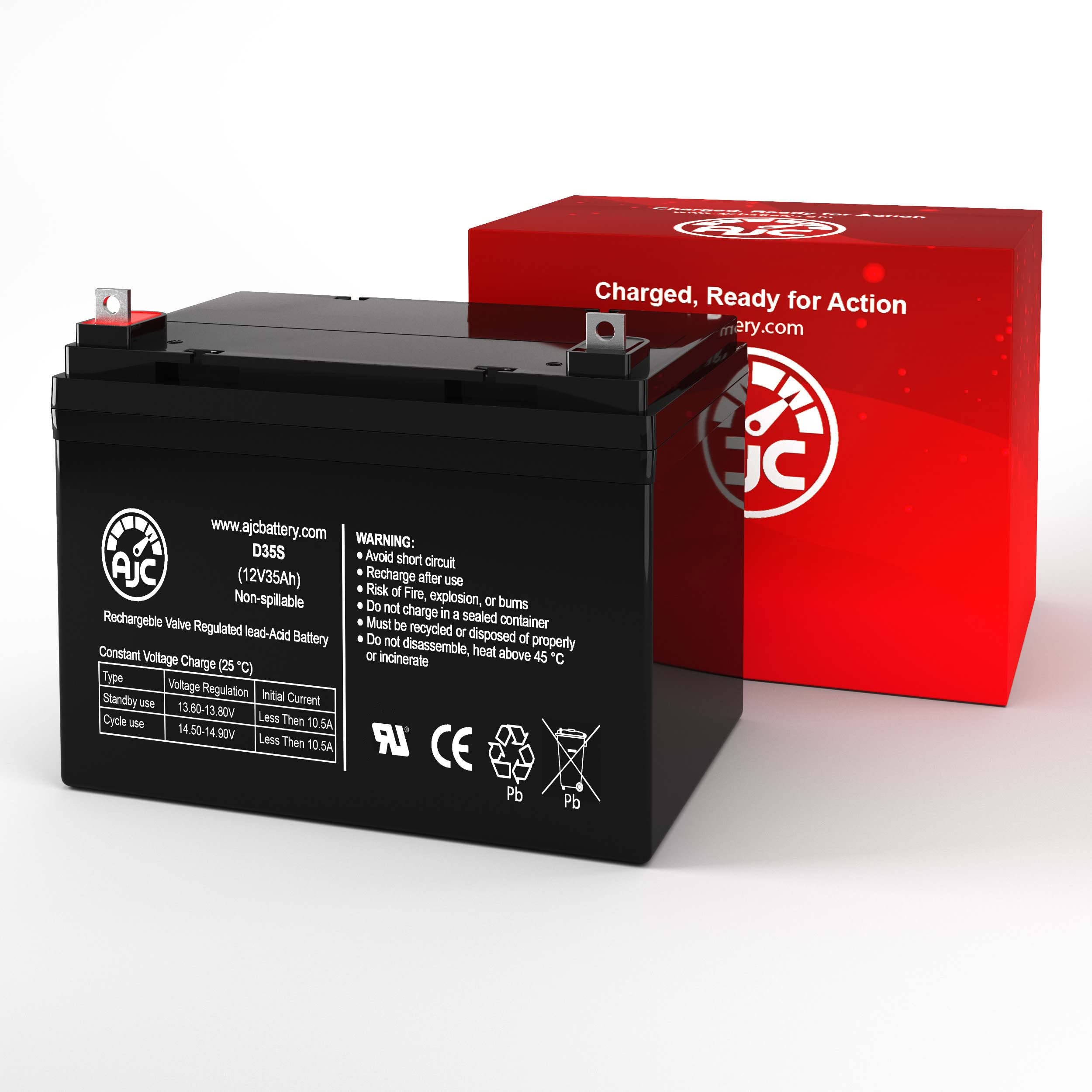 AJC Battery Compatible with Jump N Carry JNC080 12V 35Ah Jump Starter Battery