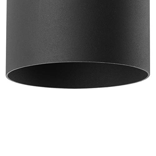 Cylinder Collection 5" Modern Outdoor Wall Lantern Light Black