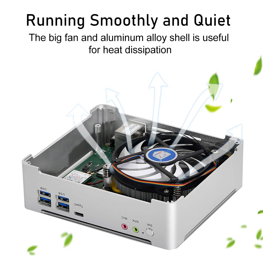 msecore Mini PC with Core i9-9880H 8 Cores Upto 4.8GHz, 32GB DDR4 RAM, 1T NVME SSD Desktop Computer, 4K@60Hz, HDMI, DP, Dual Monitor Capable, Wi-Fi 6, Bluetooth 5.1, Windows 11 Pro