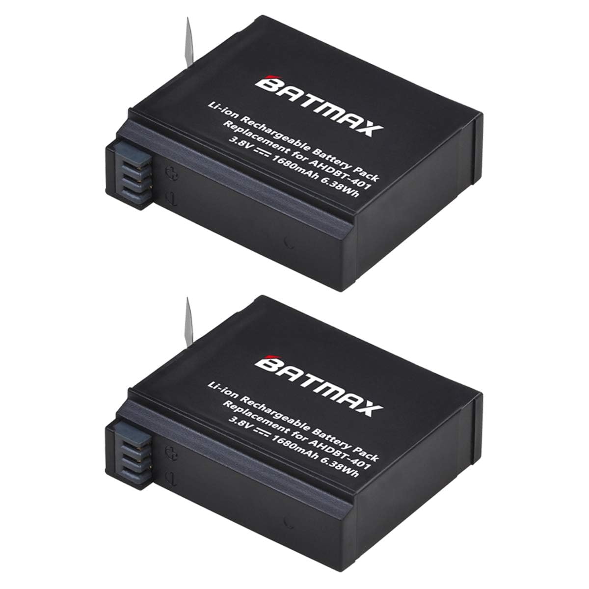 Batmax 3Packs AHDBT-401 1680mAh Battery + LED 3Slots USB Charger for Gopro Hero 4 Battery Go Pro Hero4 AHBBP-401 Action Camera Accessories