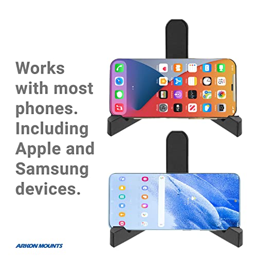 ARKON Mounts Portable Tablet Stand | Adjustable Viewing Angle | For Phones and Tablets | Fits Apple iPad, iPhone, Samsung Galaxy, Note, Switch, and more