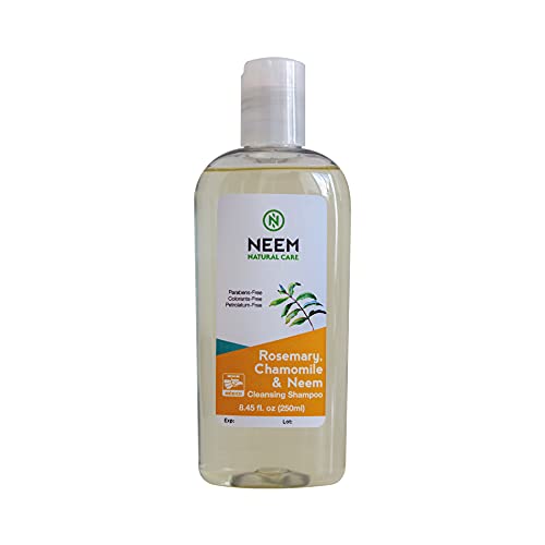 N NEEM NATURAL CARE | Pack of 3 Shampoo with Rosemary, Chamomile & Neem 8.45 oz