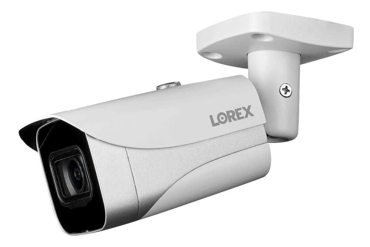 Lorex Indoor/Outdoor 4K Ultra HD Smart IP Security Add-On Metal Bullet Camera, 2.8mm, 130ft IR Night Vision, Color Night Vision
