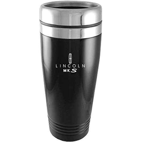 Au-TOMOTIVE GOLD Stainless Steel Travel Mug for Lincoln MKS (Black)