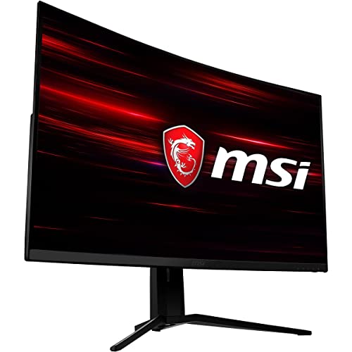 MSI AG321CQR, 32" Gaming Monitor, 2560 x 1440 (QHD), VA, 165Hz, FreeSync Premium, HDR Ready HDMI, Displayport, Tilt, Swivel, Height Adjustable,Pivot