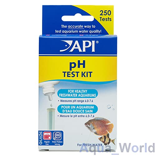 API PH TEST KIT 250-Test Freshwater Aquarium Water pH Test Kit, 4 Piece Set