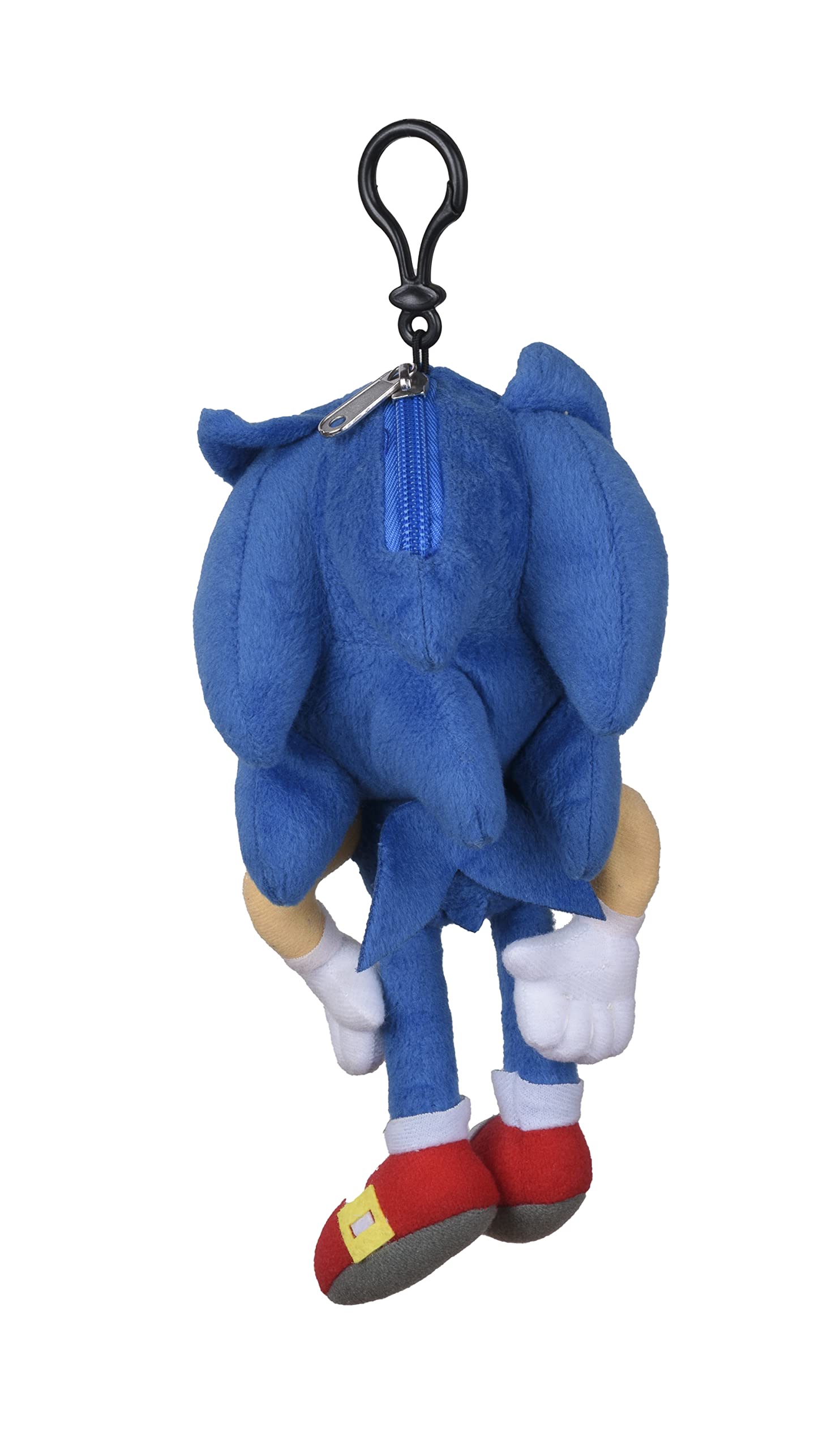 AI ACCESSORY INNOVATIONS Sonic The Hedgehog Sonic & Super Sonic Plush 8" Bag Clip Set, Toys for Kids, Toddler, & Preschoolers, 2 Pc