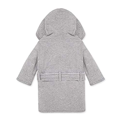 Burt's Bees Baby - Bathrobe, Infant Hooded Robe, Absorbent Knit Terry, 100% Organic Cotton, 0-9 Months (Heather Grey)