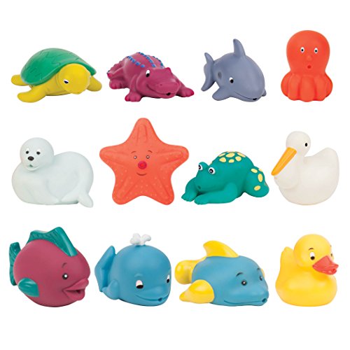 Battat – Bath Tub Squirters – Sea Animals Bundle – Water Squirt Animals – Bath & Beach Toys – 10 Months + – Sea Bath Buddies + Best Friends Bath Buddies