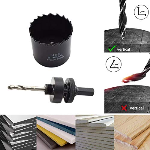 2 Inch Desk Grommet and Hole Saw Kit, OZXNO 5-Pack 50mm Flexible Desk Wire Cord Hole Cover with Matching Holesaw Drill Bits for Cable Organizer Wiring Management and Protection