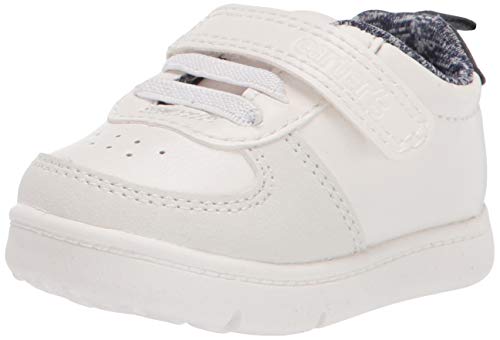 Carter's baby boys Kyle Fashion Sneaker First Walker Shoe, White, 3.5 Infant US