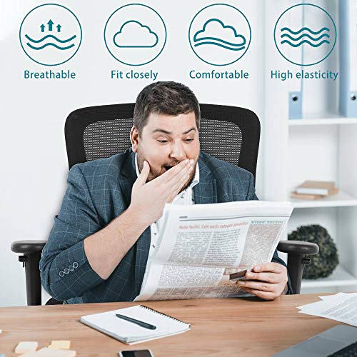 Big & Tall Office Chair Heavy Duty 400LBS Computer Desk Chair Ergonomic High Back Task Rolling Swivel Mesh Chair with Lumbar Support & Adjustable Armrest Modern Executive Chair for Women Men, Black