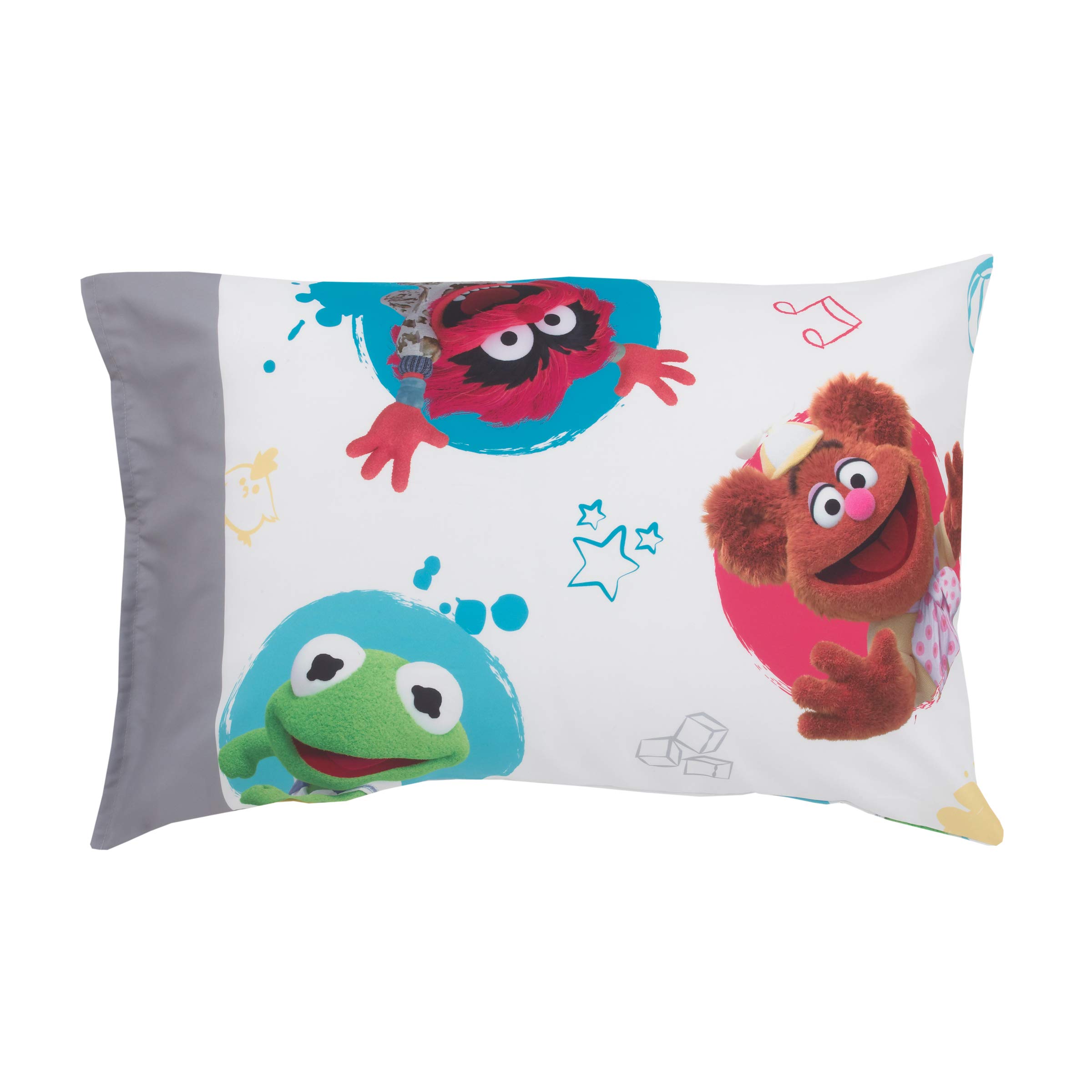 Disney Muppet Babies - Blue, Green, Red and Yellow 2 Piece Toddler Sheet Set