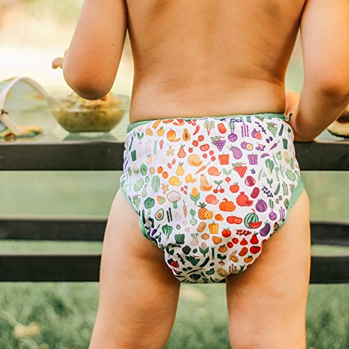Best Bottom Regular All in Two Diaper Cover | Adjustable Snap Cloth Diapers for Babies | Eco Friendly Reusable Diapers with Waterproof Gussets | Newborns Thru Toddlers 8-35+ Lbs. (Far Far Away)