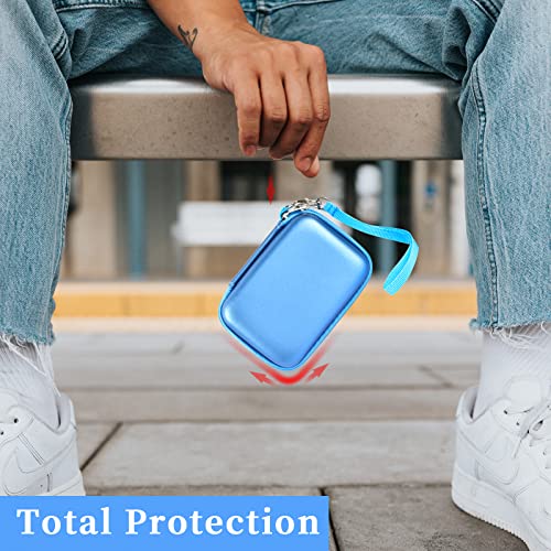 Case Compatible with Canon Ivy 2/ for Ivy Mini Photo Printer/for Canon Ivy CLIQ+/CLIQ 2/ CLIQ+2 Instant Camera Printer, Portable Bluetooth Photo Printer Storage Holder for Paper and Cable-Blue