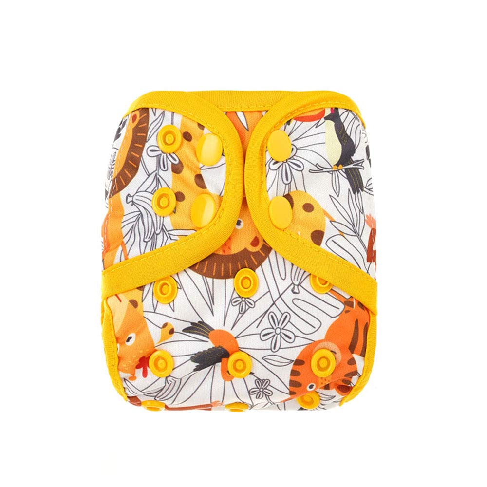 OsoCozy Newborn Reusable Cloth Diaper Covers - Adjustable Snap Fit & Double Leg Gussets for Baby Boys & Girls from 6-12 Pounds. Use with Prefold, Flat or Fitted Cloth Diapers or Snap-in Inserts