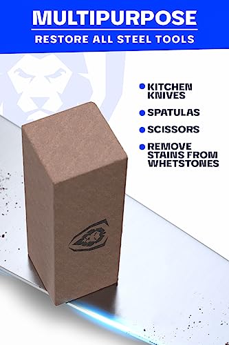 Dalstrong Premium Rust Eraser - Knife Maintenance and Care - For Knives, Scissors, Steel Pots and Pans, Whetstones, and more - Calcium Carbonate