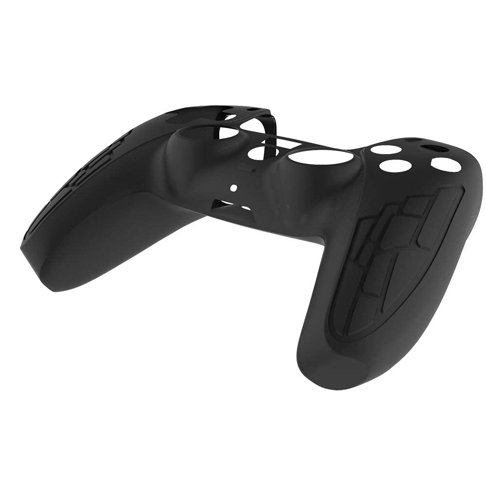 Anti-Slip Silicone Protective Case Cover Skin for Sony Playstation 5 PS5 Controller Gamepad Game Accessories (Black)