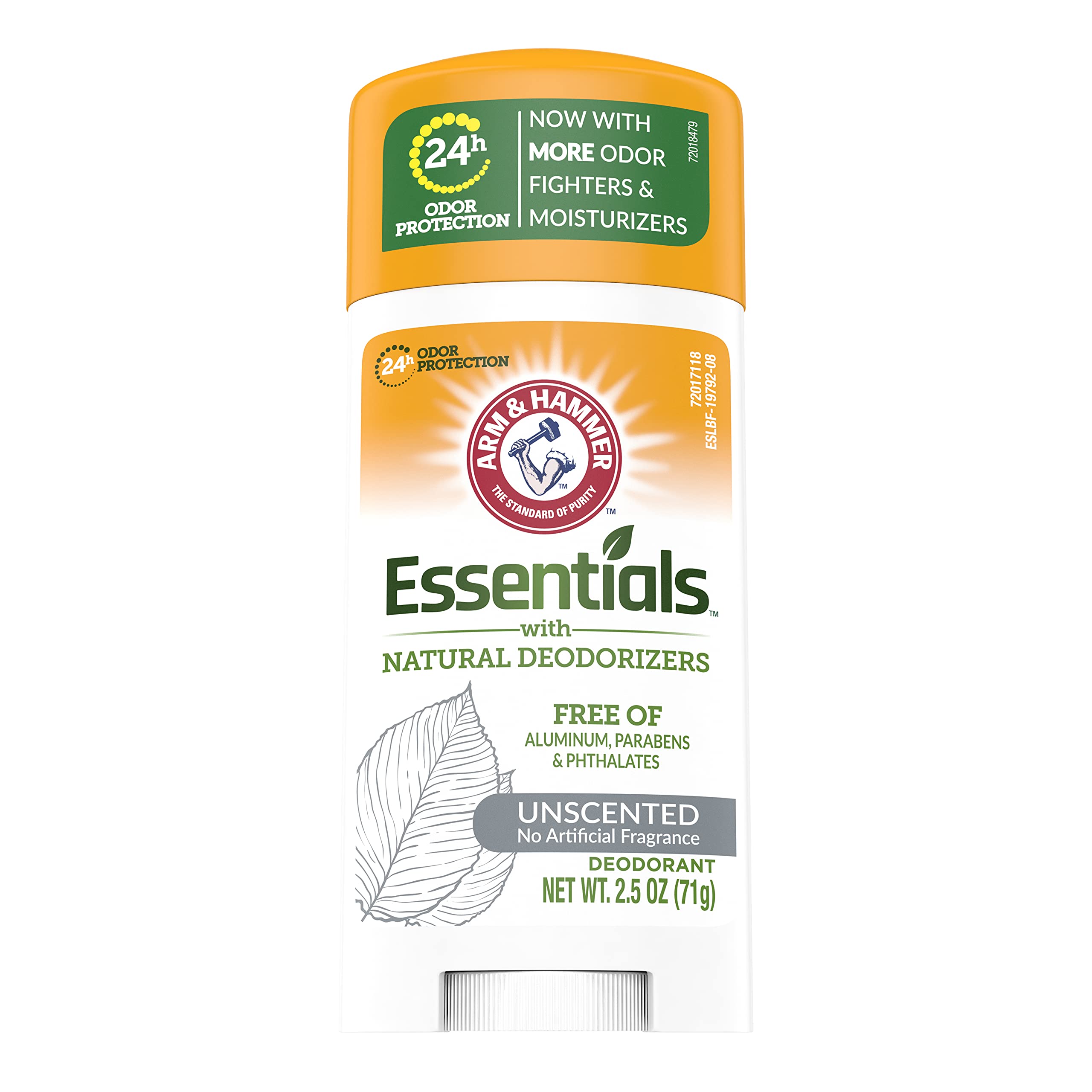 Arm & Hammer Deodorant 2.5 Ounce Essentials Unscented (73ml) (3 Pack)
