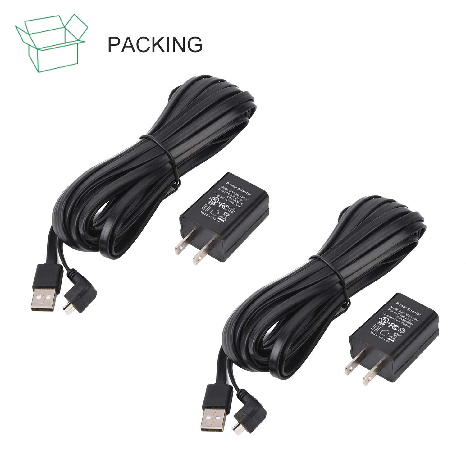 ALERTCAM 2Pack Power Adapter with 30 ft/9 m Weatherproof Cable for Blink XT / XT2 & Blink Outdoor(3rd Gen) Camera, Continuously Charging Your Blink Camera, No More Battery Changes