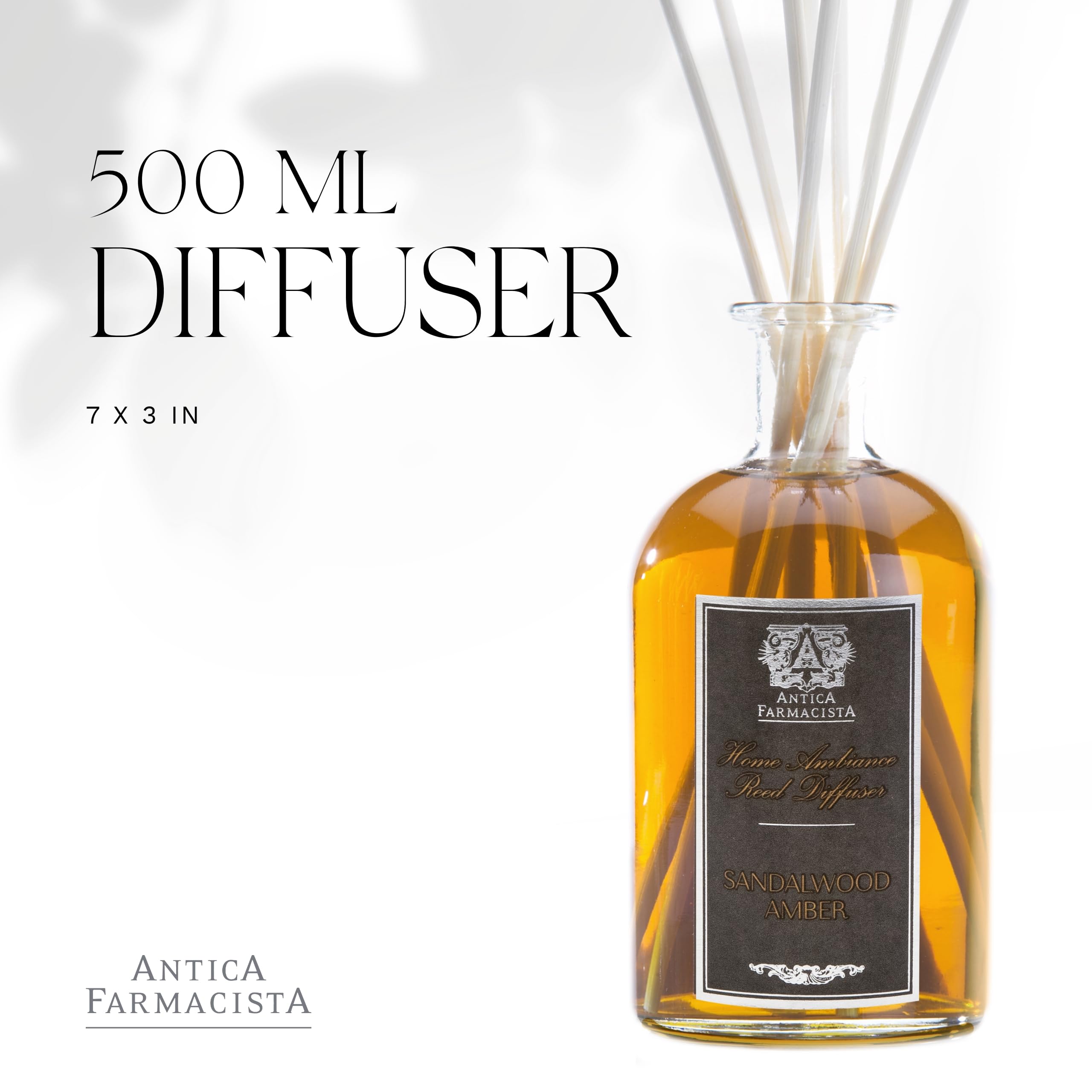Antica Farmacista Home Ambiance Diffuser, Sandalwood Amber, 16.9 Fl Oz