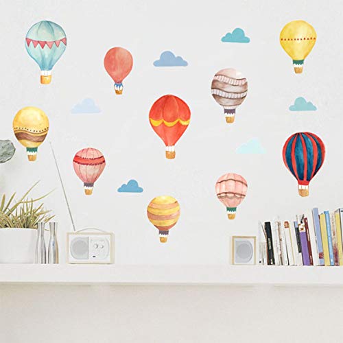 Bamsod Balloon Wall Stickers,Peel and Stick Removable Cloud Balloons Wall Decals Decoration for Kids Nursery Bedroom Living Room